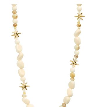 Pilgrim Prism - Vergoldete Halskette-Wei&szlig;