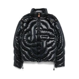 Casablanca Homme, Vestes, Noir, Taille: XL Veste Rembourr&eacute;e Matelass&eacute;e avec Capuche Amovible