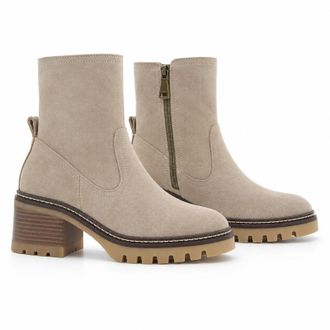 Purapiel Stiefeletten mit Absatz Purapiel Bro25 beige