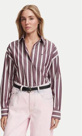 Tommy Jeans Hemd Essential DW0DW23340 Violett Oversize