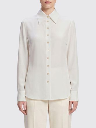 Khaite Slim-Fit-Hemd von aus Baumwolle mit spitzem Kragen und abgerundetem Saum