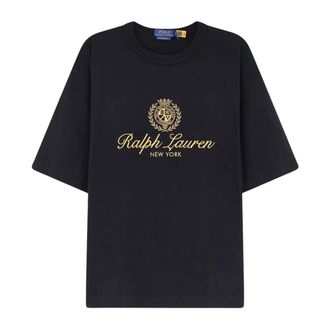 Polo Ralph Lauren Jersey-Crewneck-T-Shirt in entspanntem Schnitt - - Tops - Herren - Schwarzk - M