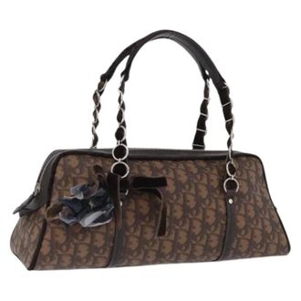 Dior Pre-owned Toile sacs-dior - Femme - Pre-owned - Brun - Taille: ONE Size