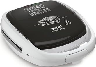 T-fal SW341112 Snack Time Happiness Waffle Croque, Tellerspiele inklusive, Kontrollleuchte, Griffverriegelung, vertikale Aufbewa