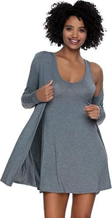 Felina Modal Tank Chemise and Wrap - Womens Loungewear, Posh Pajama Sets for Women - Lounge Set