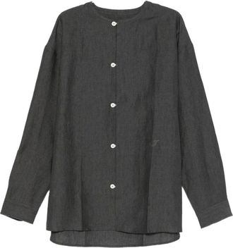 Jacquemus Homme, Tops, Gris, Taille: L Chemise &agrave; Manches Longues Ray&eacute;e