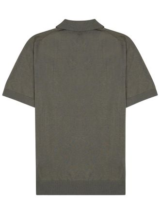 Paolo Pecora Silk-Cotton Blend Polo Shirt - Gray