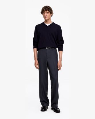 Arket Lockere Wollhose -Blau