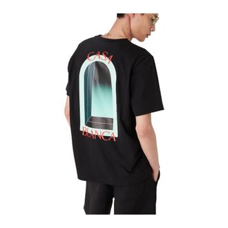 Casablanca Homme, Tops, Noir, Taille: 2XL T-S manches courtes-Casa blanca-Homme-MPF25-JTS-01-30-EX-CE