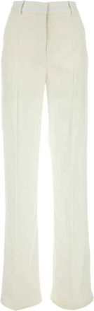 Stella McCartney Femme, Pantalons, Blanc, Taille: 34 FR Wide Pantalons