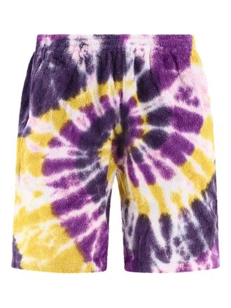 South2 West8 short tie dye &agrave; taille &eacute;lastiqu&eacute;e - Jaune