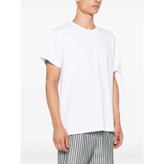 J.W.Anderson Knotted Hem Cotton T-Shirt - White