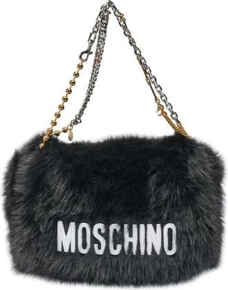 Moschino Femme, Sacs, Noir, Taille: ONE Size Furry Bag