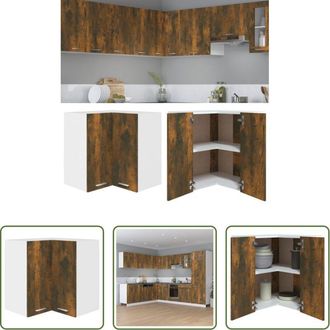 vidaXL vidaXL Meuble cuisine - Armoire dangle suspendue Lyon Ch&ecirc;ne fum&eacute; 57 x 57 x 60 cm Bois ding&eacute;nierie