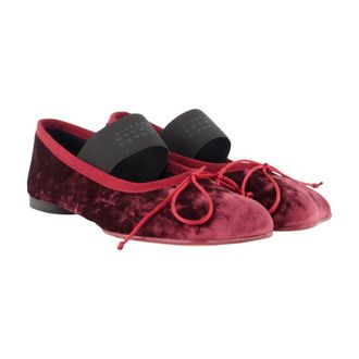 Maison Margiela Velvet Ballerina - Red