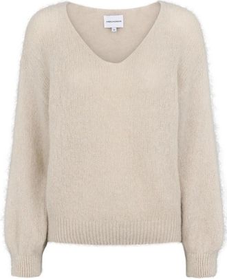 Americandreams Americandreams, Femme, Pulls, Beige, Taille: 42 FR Milana Alpaca Pullover - Beige