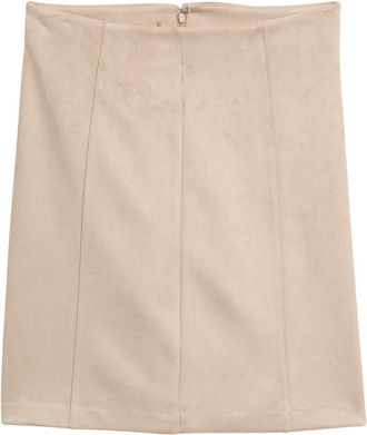 Tom Tailor Damen 1047636 Rock, 32208 - Soft Taupe Grey, 40 EU