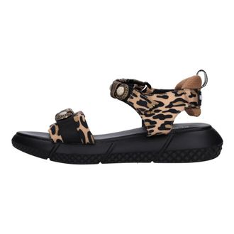 Elena Iachi Quiz Ghepardo Flat Sandal - - Shoes - Damen - Braun - 37 EU