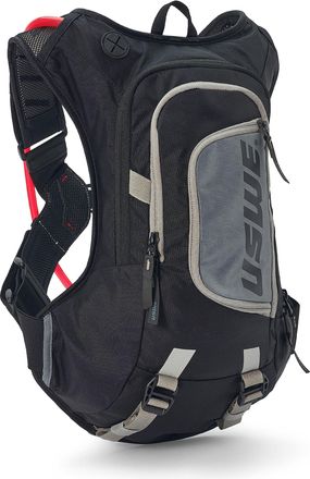 USWE Moto Hydro 8L Trinkrucksack mit 3,0 l Wasserblase, ein hochwertiger, federfreier Rucksack f&uuml;r Enduro und Off-Road-Motorrad, Schwarzgrau