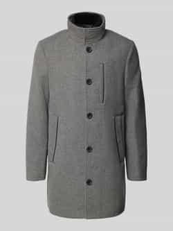 Tom Tailor Regular Fit Wollmantel mit Stehkragen