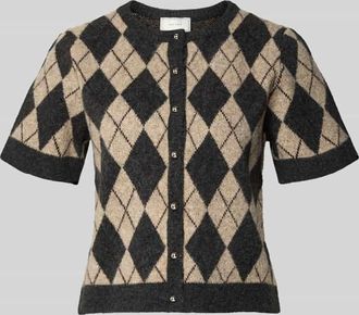 Neo Noir Strickjacke mit Knopfleiste