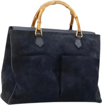 Gucci Sac cabas vintage doccasion - Femme - Pre-owned - Bleu - Taille: ONE Size