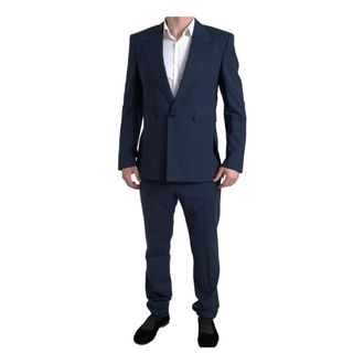 Dolce & Gabbana Blauer Slim Fit Anzug - - Suits - Herren - Blau - XL