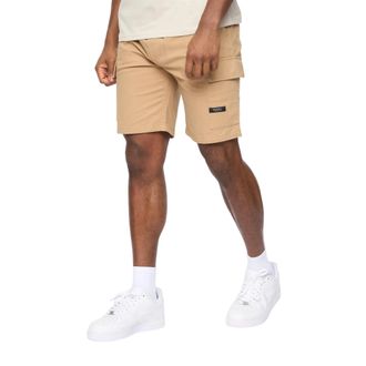 Crosshatch Utilate Cargo-Shorts f&uuml;r Herren (Steinfarben)