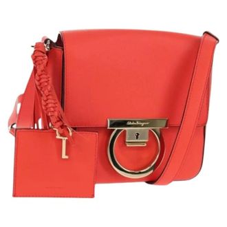 Ferragamo Sac bandouli&egrave;re en cuir Pre-owned - Femme - Pre-owned - Rouge - Taille: ONE Size