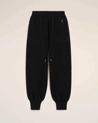 Ami Ami Paris - Jogging noir en laine Noir - Taille : XXL - Unisex