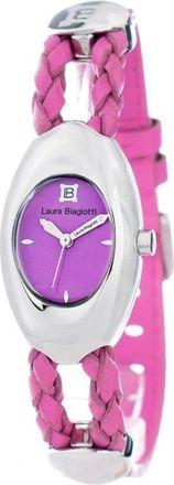 Laura Biagiotti Femme, Accessoires, Rose, Taille: ONE Size Montre Bracelet en Cuir