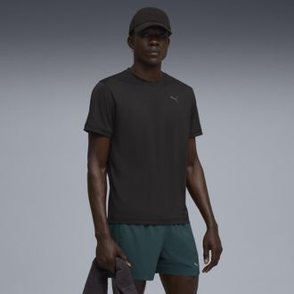 Puma T-shirt de running &agrave; motif Faster Homme, V&ecirc;tements, Noir, L