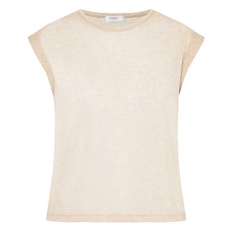 Barba Femme, Tops, Beige, Taille: 38 FR Blebded Cotton Top