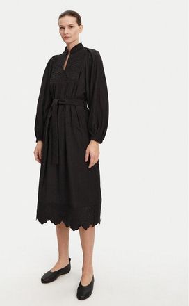 Munthe Hemdkleid Fonxo 251130425130 Schwarz Loose Fit