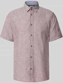 Tom Tailor Regular Fit Freizeithemd aus Leinen-Baumwoll-Mix