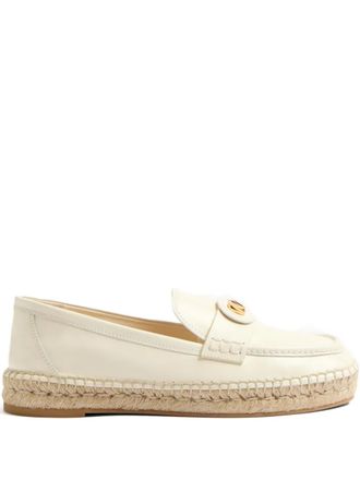 Valentino Garavani mocassins à détail VLogo 20 mm - Blanc