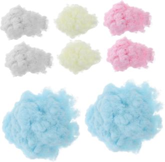 DOITOOL Teiliges Flocking Powder Beutel Weiß Gelb Blau Feine Miniatur Flockfasern für Modellbau Puppen DIY Handwerkskunst Dekoration