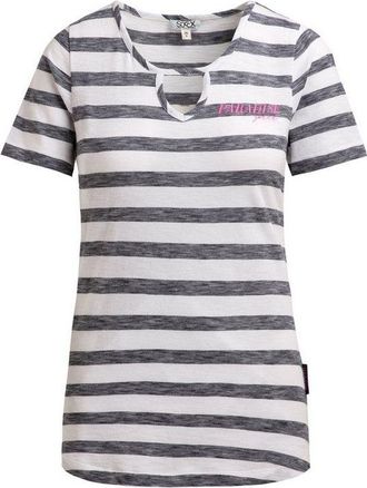 soccx Rundhalsshirt mit Cut-Outs
