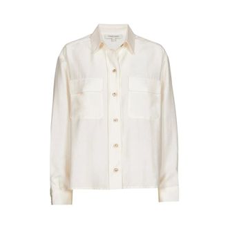 Marie M&eacute;ro Femme, Blouses et Chemises, Beige, Taille: 46 FR Simple Veste-Chemise