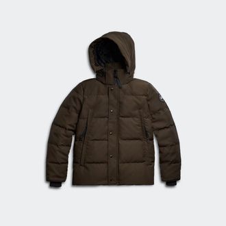 Canada Goose Wyndham Parka mit Black Label (M&auml;nnlich, Terra, M)