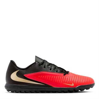 Nike Phantom 6 Fu&szlig;ball-Stiefel f&uuml;r Herren/Damen Unisex, Flach (Rot/Schwarz)
