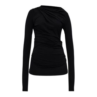 Entire studios Draped Top - - Tops - Damen - Schwarzk - XS