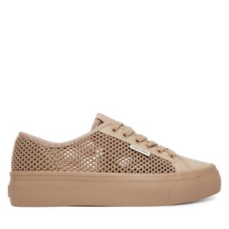 Calvin Klein Sneakers Calvin Klein Vulc Flatf Lace Up Lin Mesh HW0HW02971 Beige