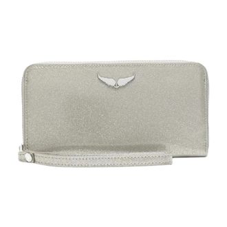 Zadig&Voltaire Portefeuille Compagnon Infinity verni - Femme - Accessoires - Gris - Taille: ONE Size