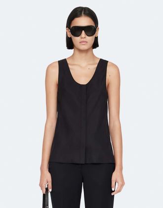 AllSaints Milla Top in Schwarz
