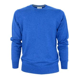 Cashmere Company Maglia 1512 - - Knitwear - Herren - Blau - 3XL
