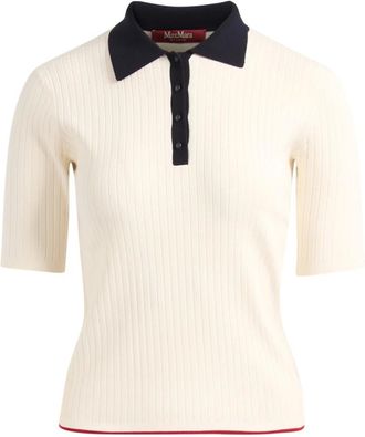 Max Mara Femme, Tops, Blanc, Taille: 42 FR Mstoscuri Polo