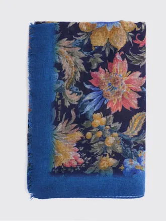 Etro Mehrfarbiger Kaschmirschal mit Blumendruck
