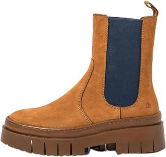 Art Art Femme 1954 Amberes Botte Oxford, Karamel Cobalt, 38 EU