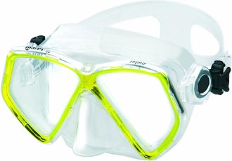 Head Mares Tauchmaske Zephir, Yellow/Clear, One Size, 411319